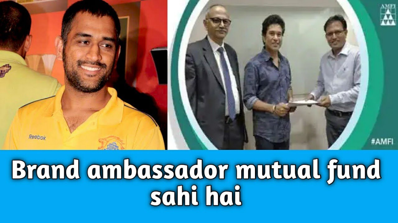 Sachin Tendulkar & MS Dhoni || brand ambassador of mutual fund sahi hai ...
