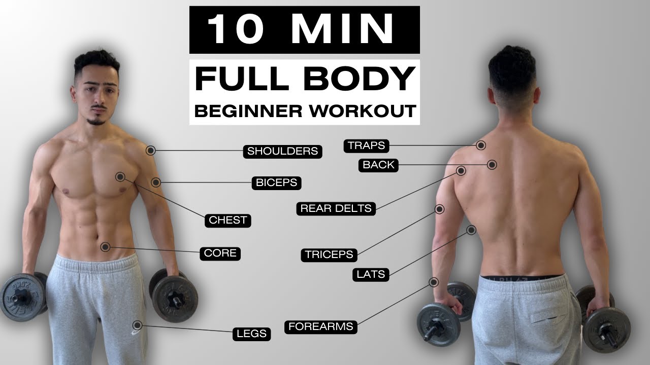 10 Min Full Body Workout With Dumbbells | Build Muscle At Home | - YouTube