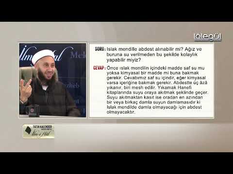 50-'Islak mendil' ile abdest alınabilir mi