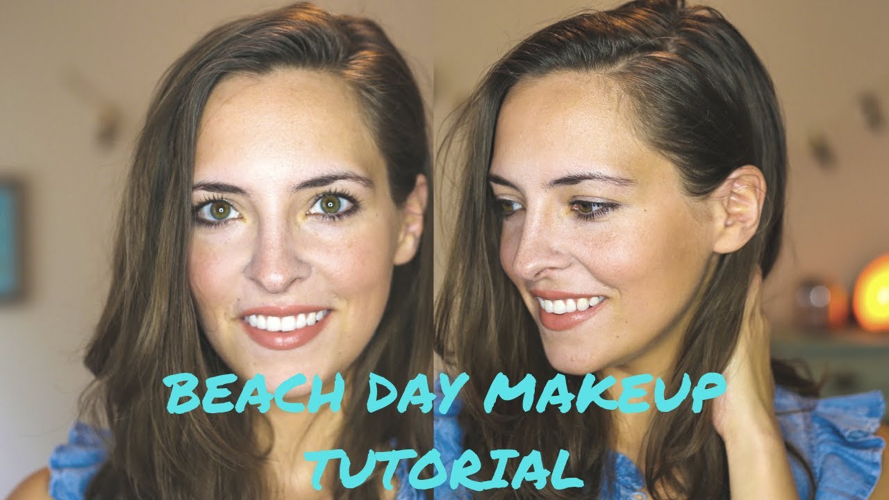 Natural Beach Day Makeup - YouTube