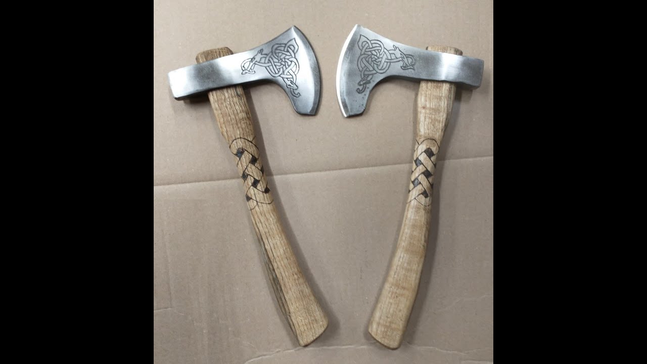 Viking axe handle build - YouTube