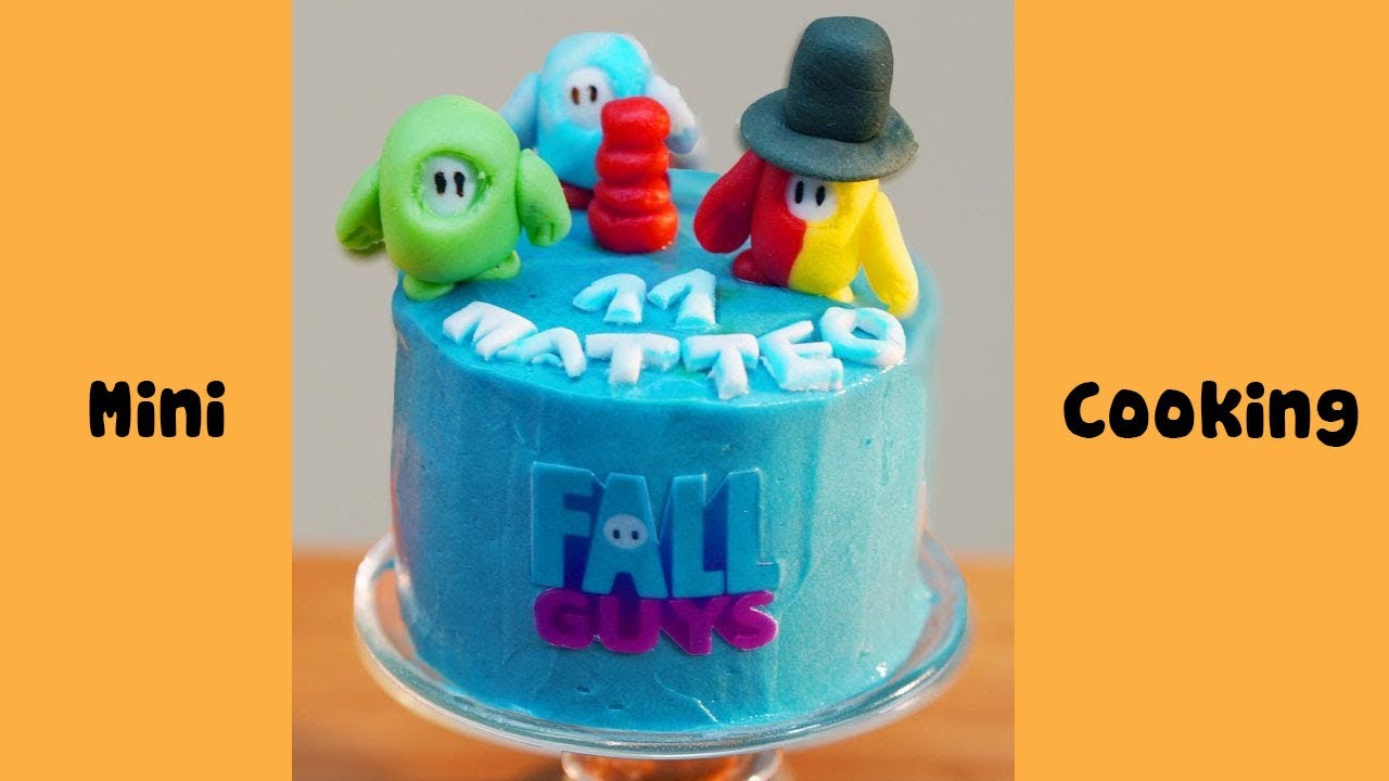 Miniature FALL GUYS Cake #shorts - YouTube