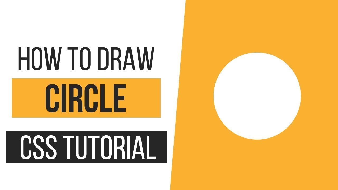 How to draw a Circle with HTML CSS - YouTube