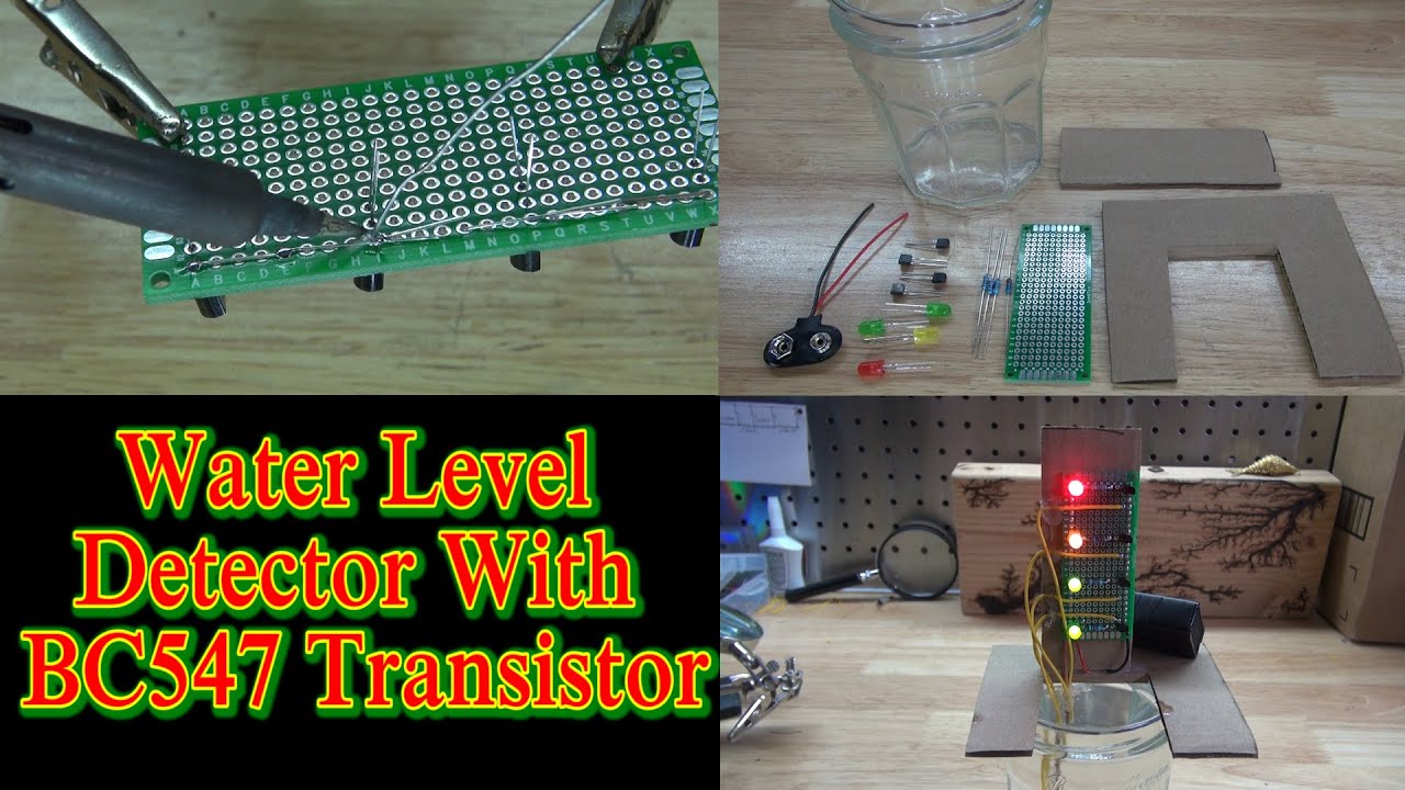Water Level Detector With BC547 Transistor - YouTube