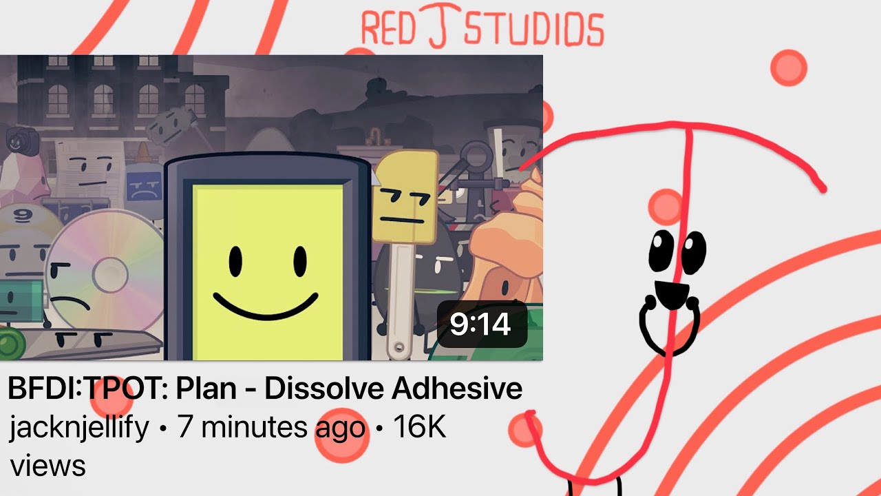 BFDI:TPOT: Plan - Dissolve Adhesive Reaction! - YouTube