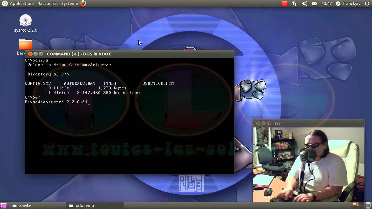 Présentation du programme Dosemu (Gnu Linux) - YouTube