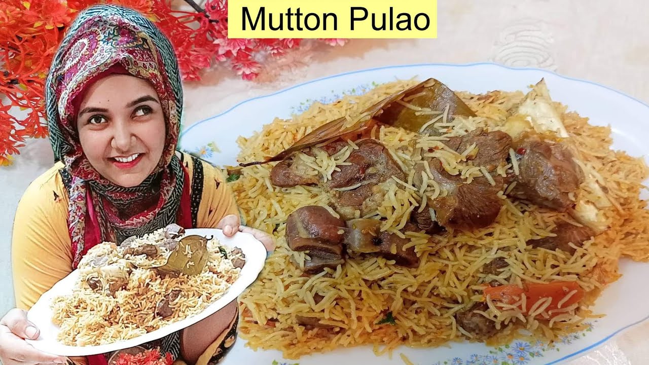 Pakistani Mutton Pulao Recipe | Yakhni Pulao Recipe | Mutton White ...