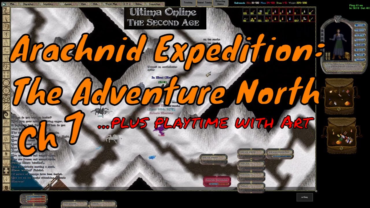 Classic Ultima Online T2A Second Age UOSA Arachnid Expedition: Chapter ...
