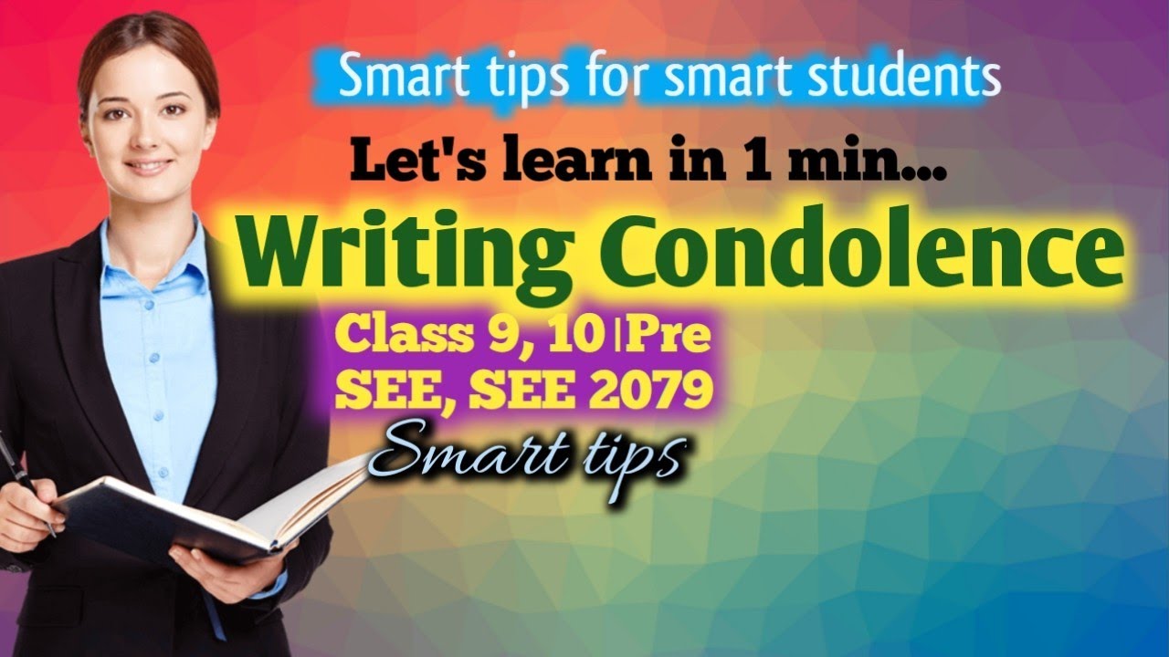 Writing Condolence।Pree SEE , SEE preparations। Condolence # exam tips ...