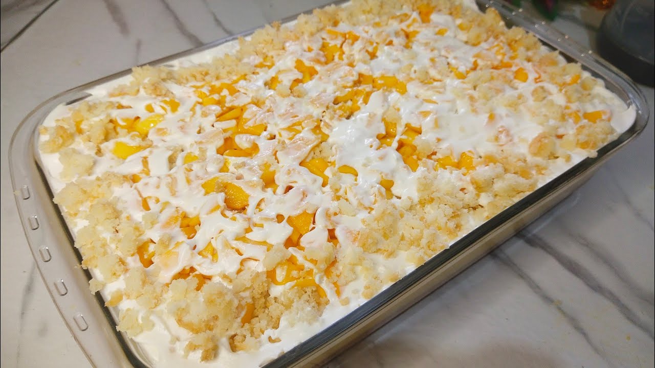 creamy custard mango delight and keema spaghetti /bawarchikhana by ...