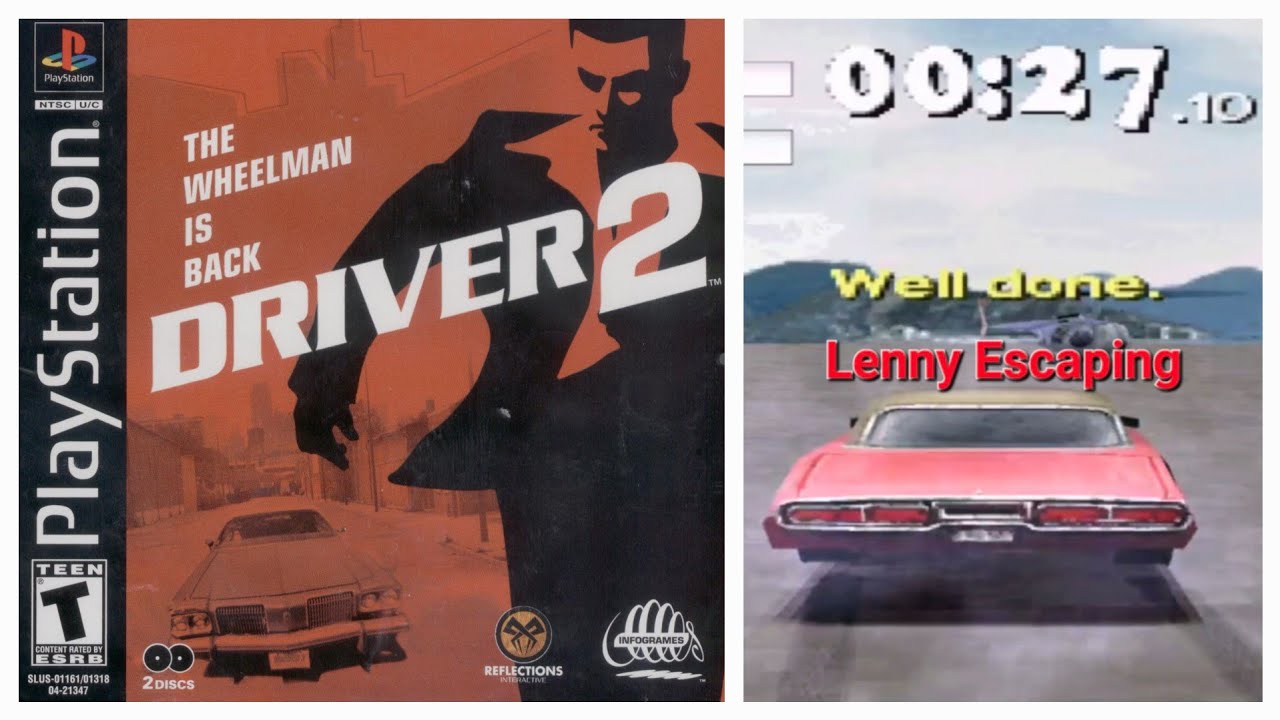 Driver 2 cd2 UHD 4K60 FPS(PSX2000)/#36 "Lenny Escaping". - YouTube