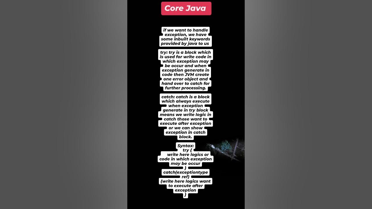 "Master Exception Handling in Java: Using Try and Catch Blocks Effectively!" - YouTube
