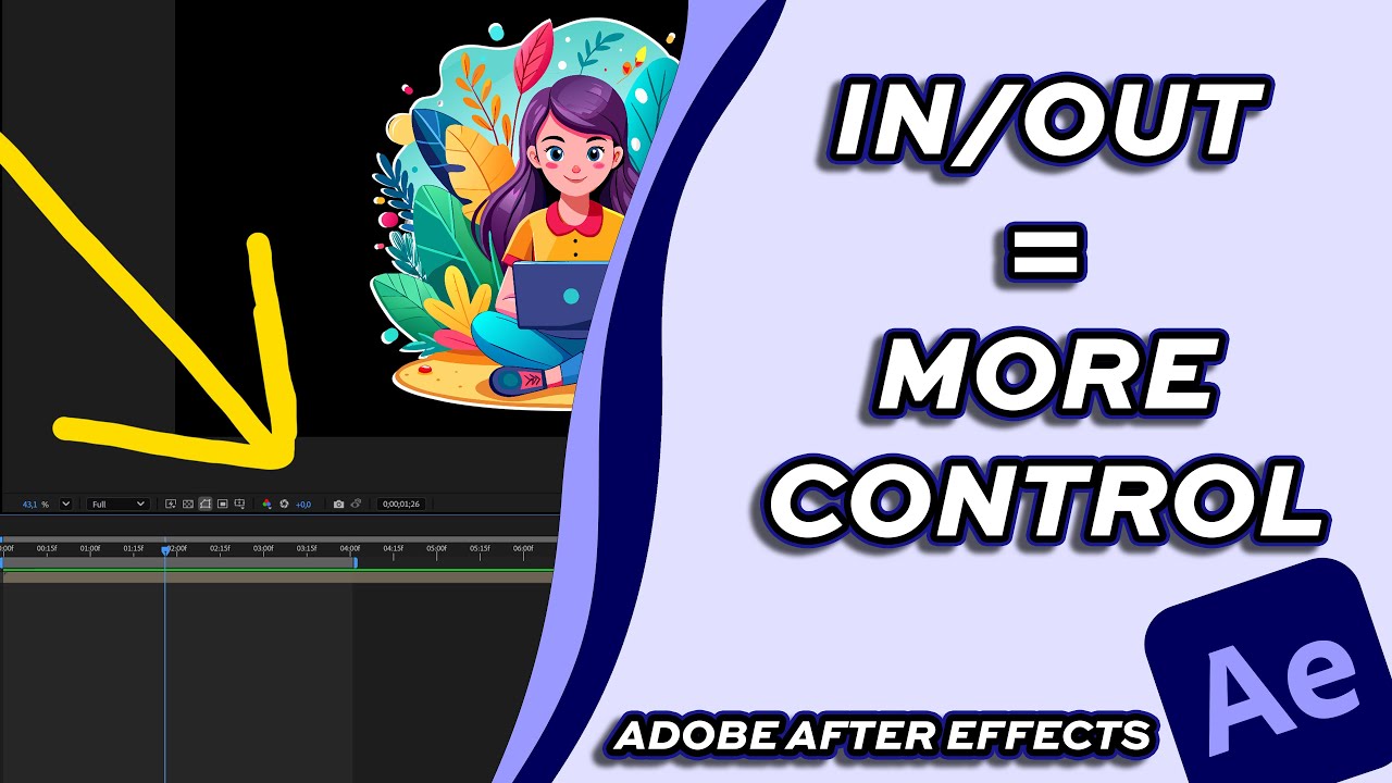 How to Set In & Out Points in Adobe After Effects - YouTube