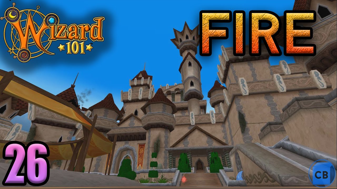 Wizard101 Fire Walkthrough #26 Outer Yard - YouTube
