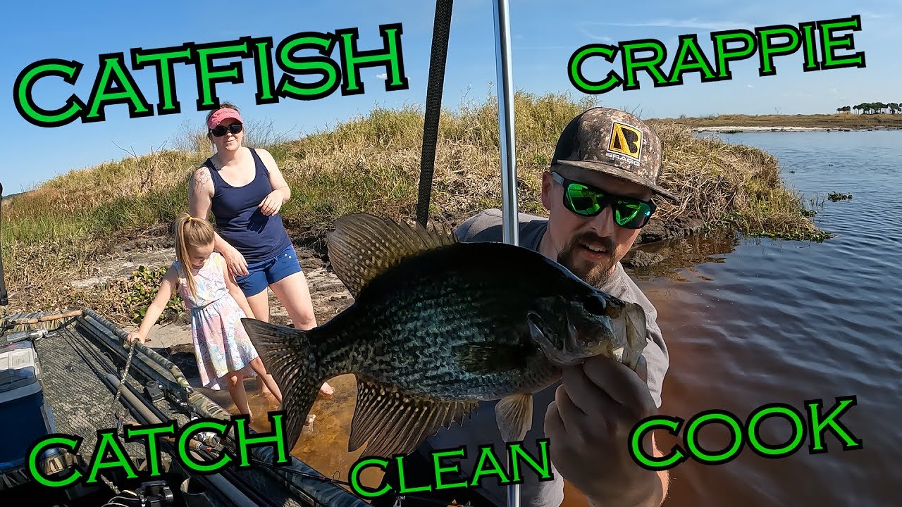 Catfish & Crappie Catch Clean & Cook 3 ways (blackened, smoked and ...