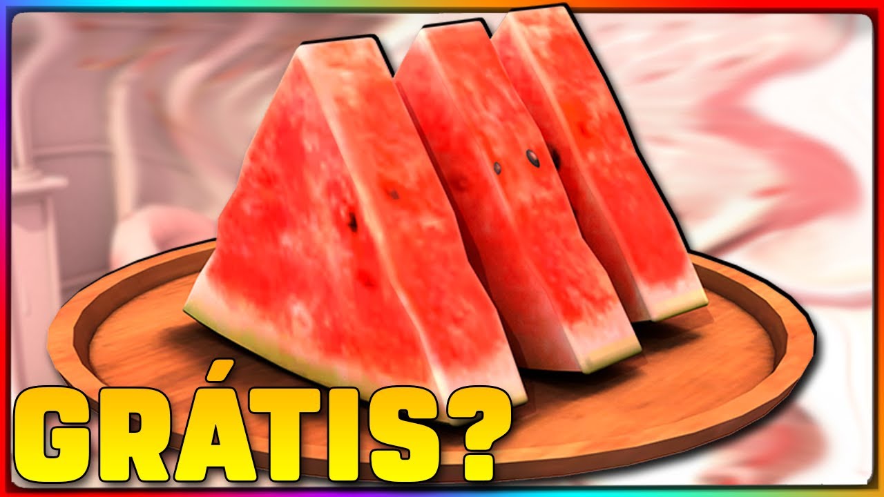 NOVO item GRÁTIS? Melancia no Roblox - YouTube
