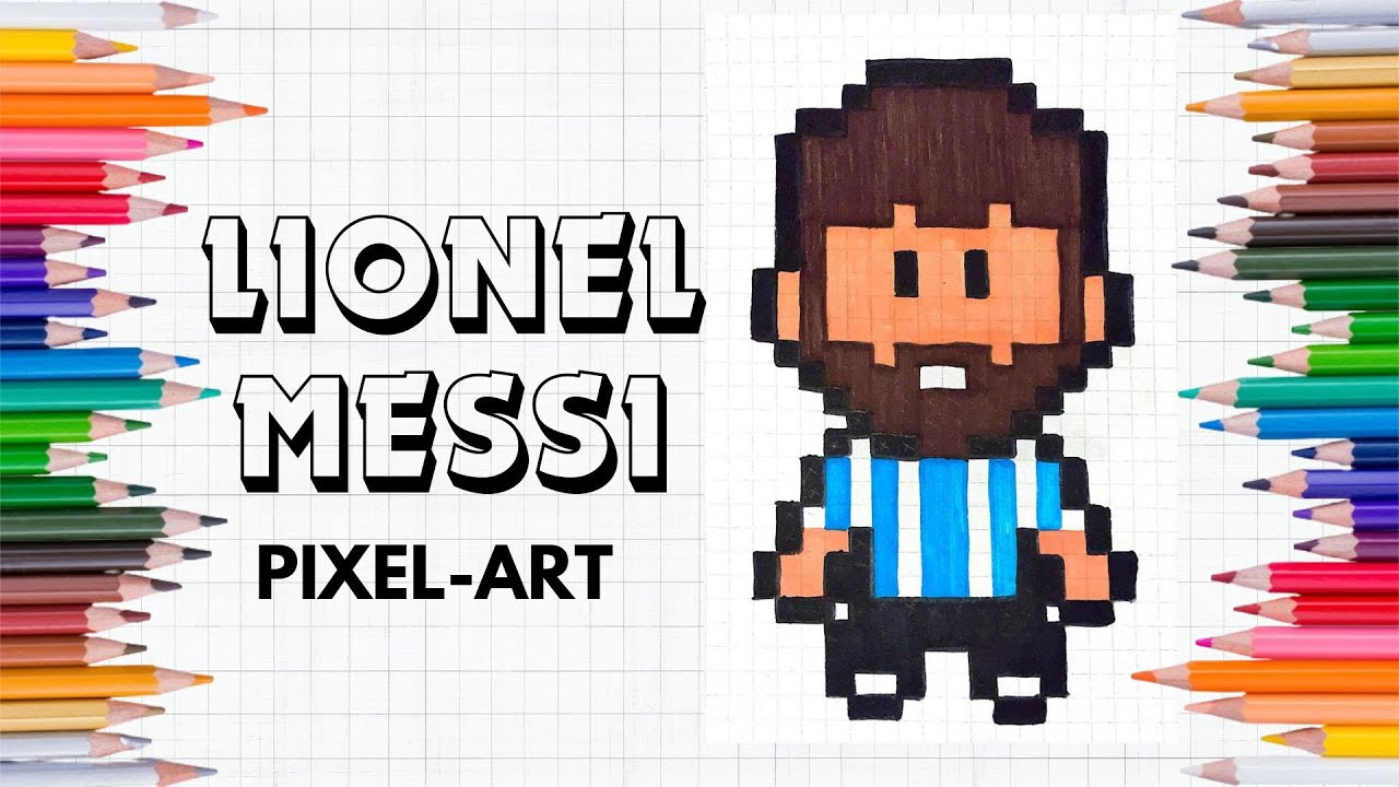 Como Dibujar a MESSI en Pixel Art - How To Draw MESSI #pixelart # ...