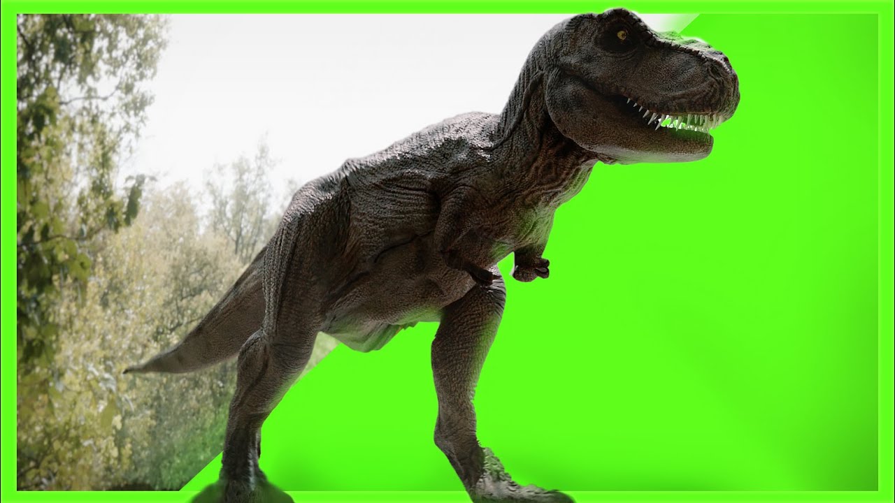 T-Rex Jurassic World Green Screen free - YouTube