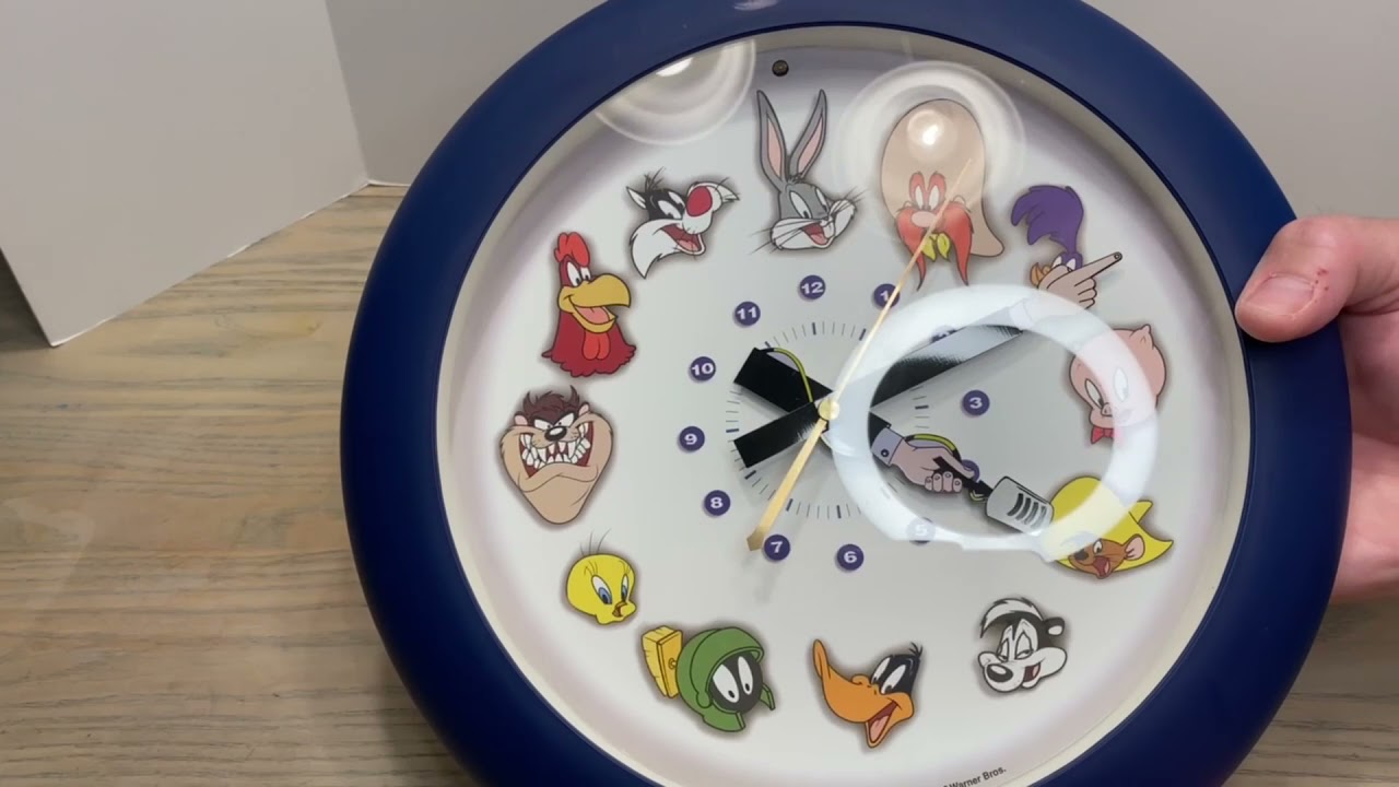 Vintage Warner Bros. Looney Tunes Talking Character Wall Clock 1999 ...