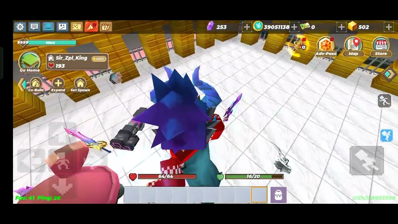 blockman go skyblock rich inventory tour - YouTube