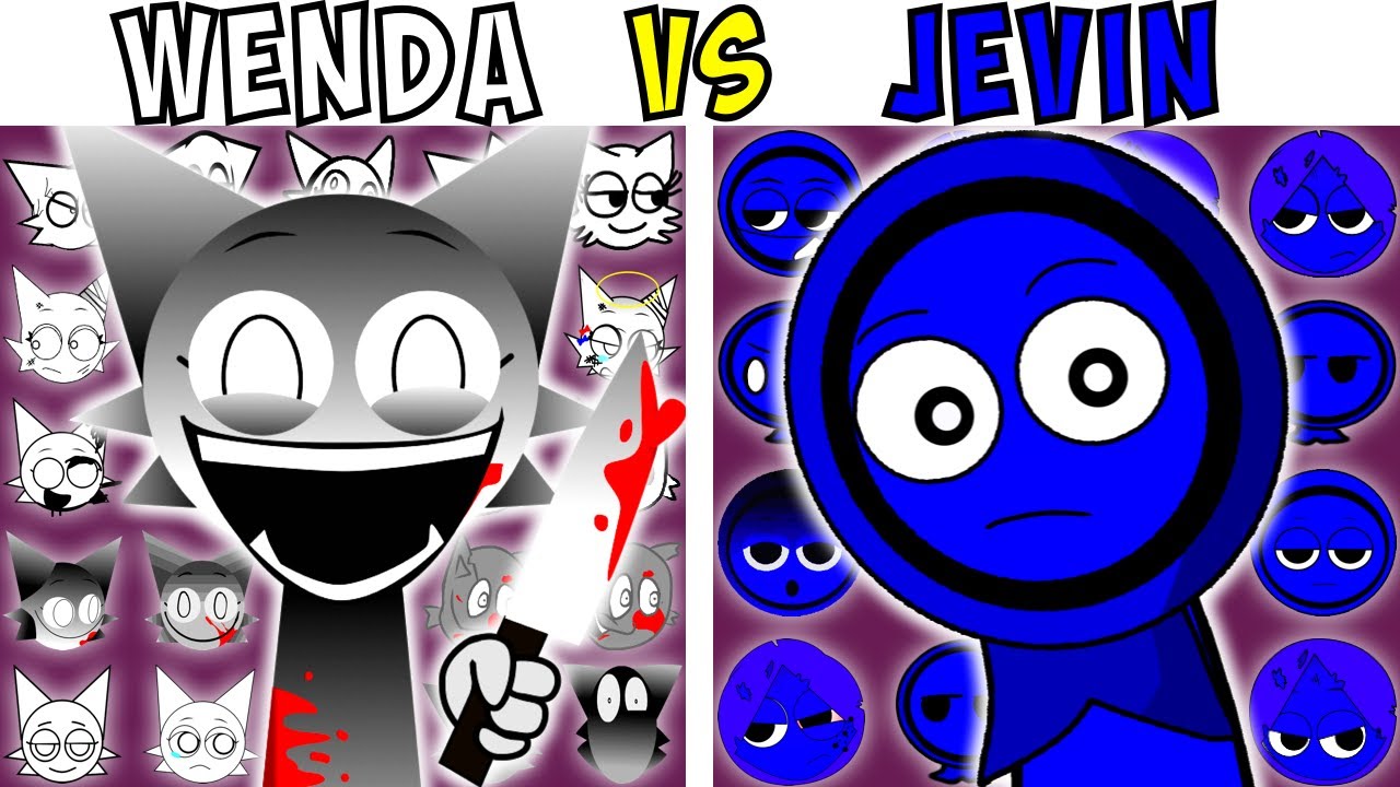 ALL WENDA VS JEVIN TEST | FNF Character Test | Gameplay VS Playground ...