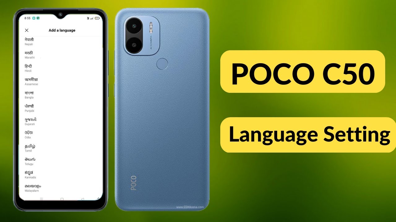 How To Change Language in Poco C50 | Poco C50 me Language kaise Change ...