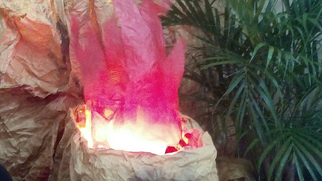 Membuat Dekorasi Api Unggun (api buatan) - YouTube