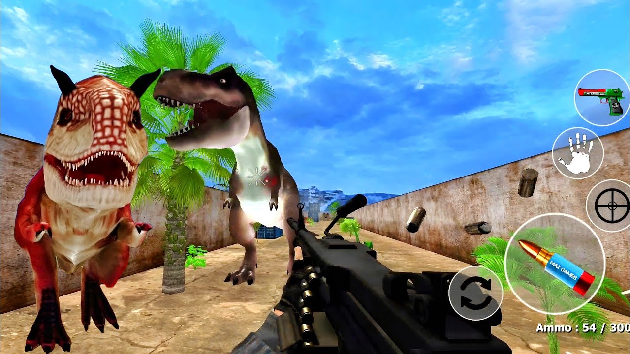 Dinosaur Tunnels 1 - Dinosaur Hunter Game - Android Gameplay - YouTube