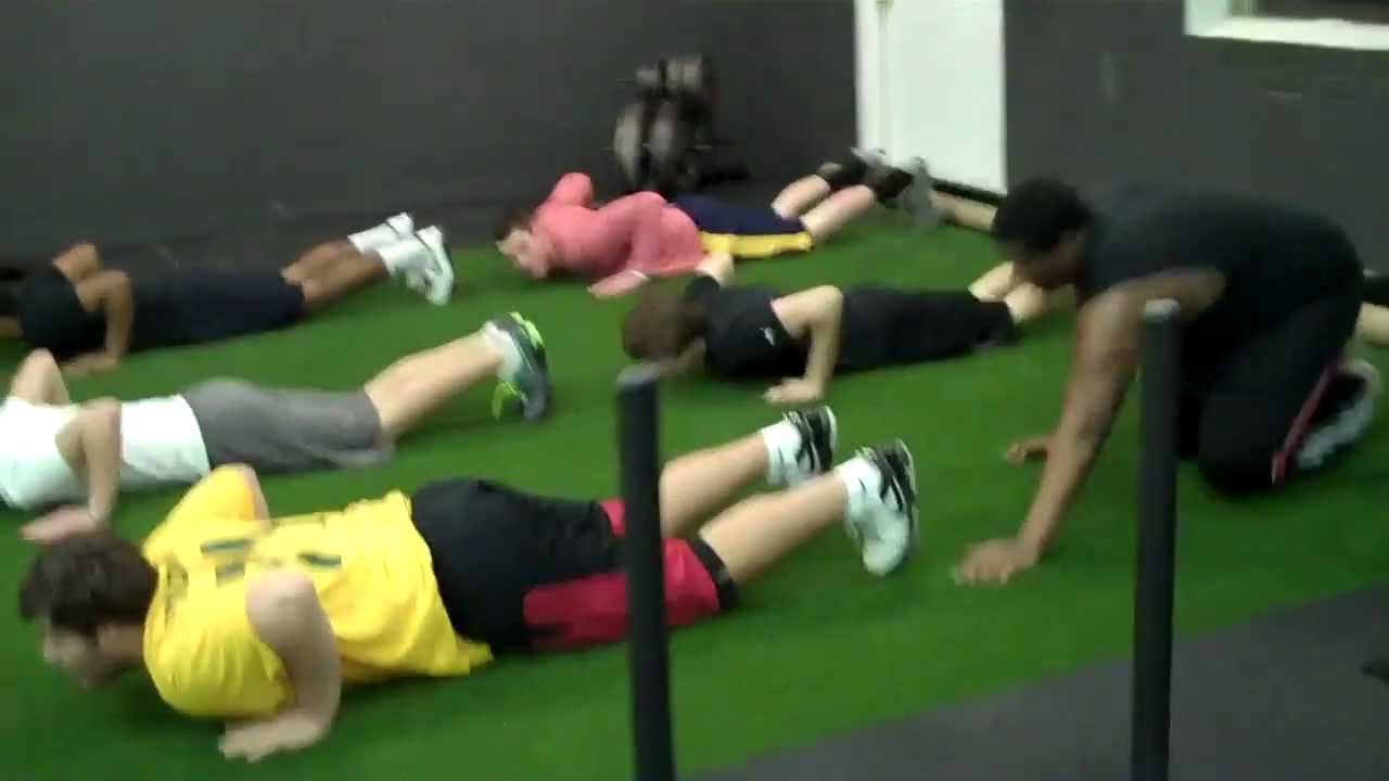 Push up Tag Drill @ Top Line Training Gym, hardcore strength in ...