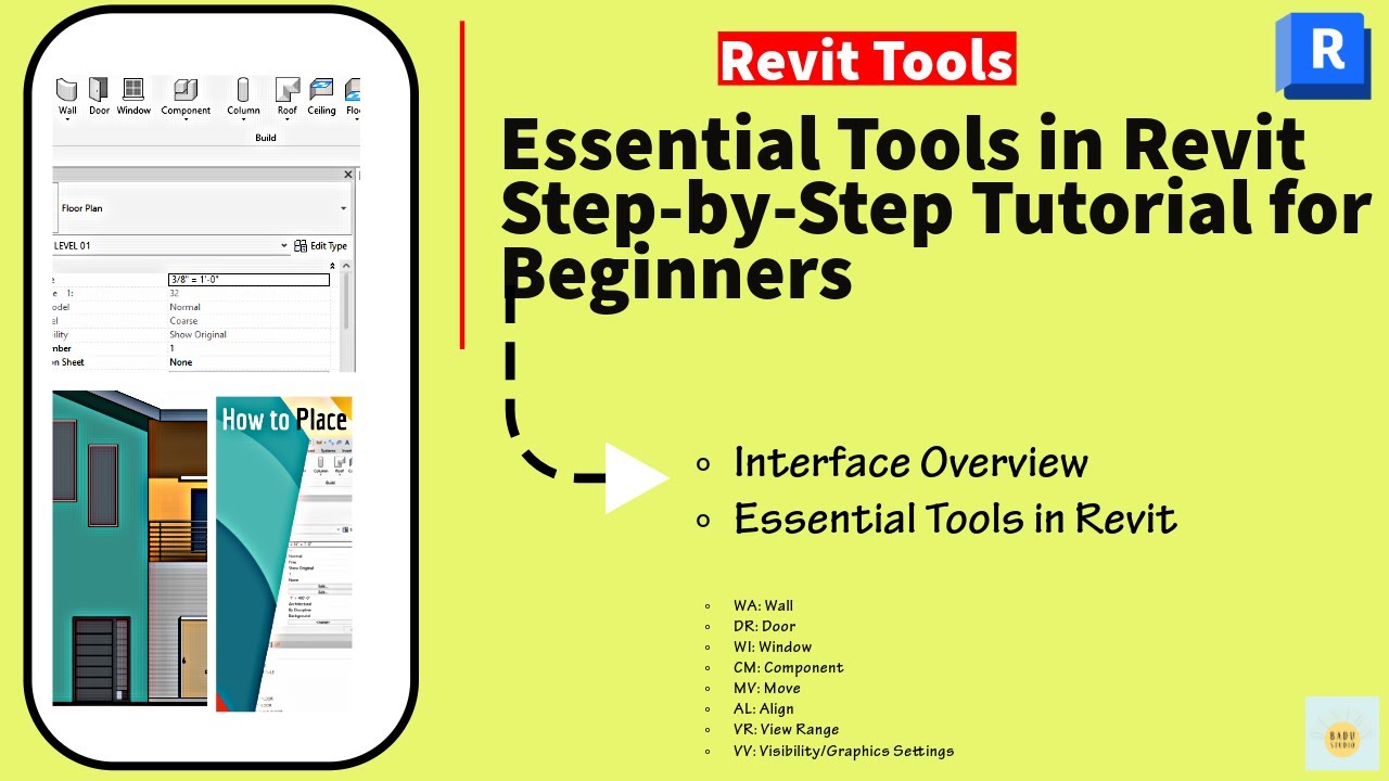 Essential Tools in Revit | Step-by-Step Tutorial for Beginners - YouTube