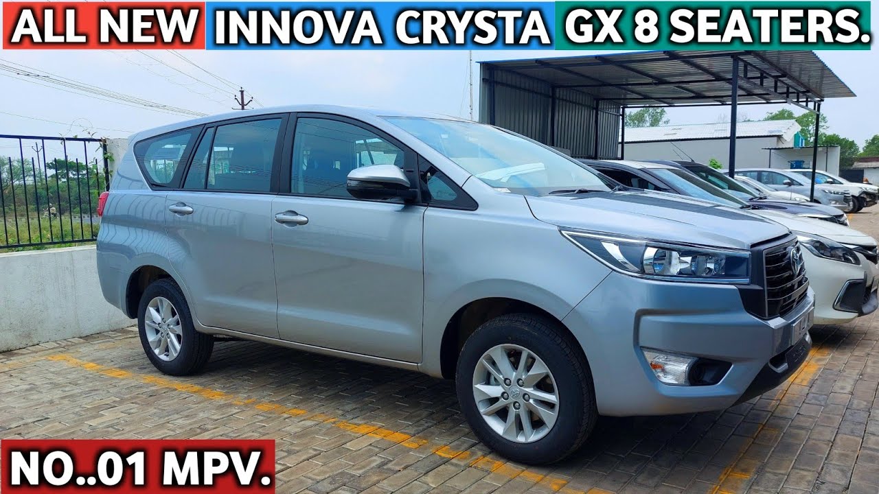ALL New Innova Crysta Gx 8SEATER 2023 Model// Innova Crysta Gx Silver ...