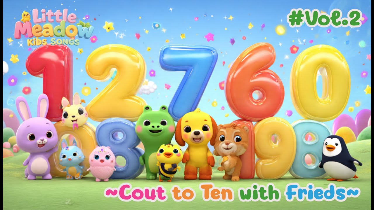 Count to Ten with Friends! | Fun Animal Counting Song for Kids | Learn ...