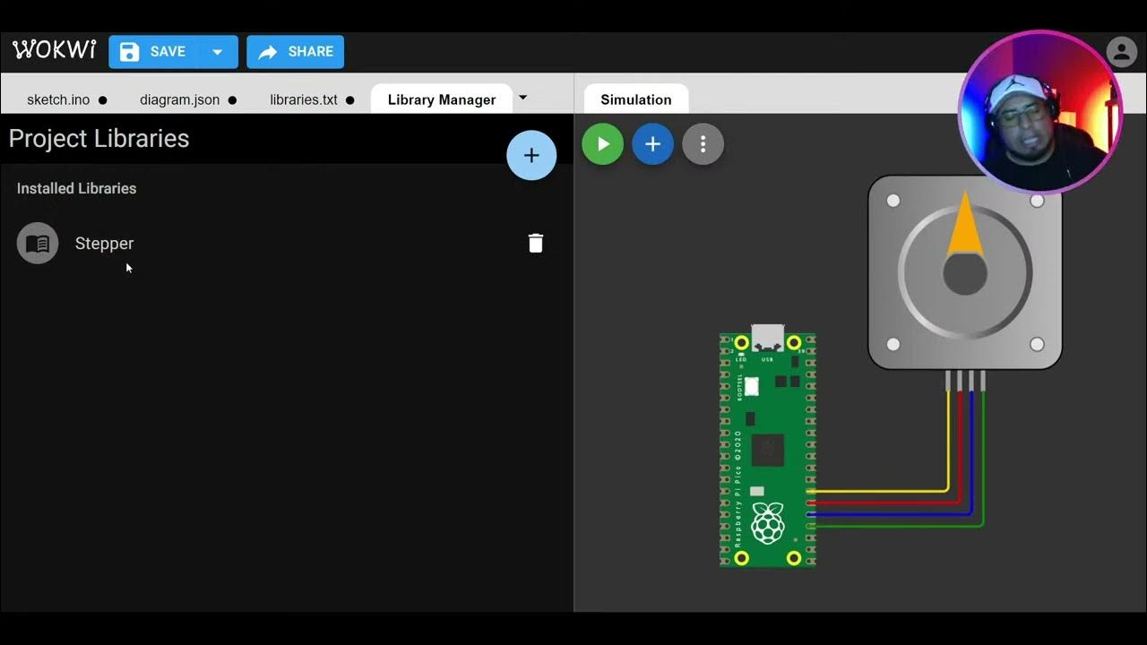 19 Motor a pasos bipolar con librería Stepper.h | Programación Raspberry Pi Pico - YouTube