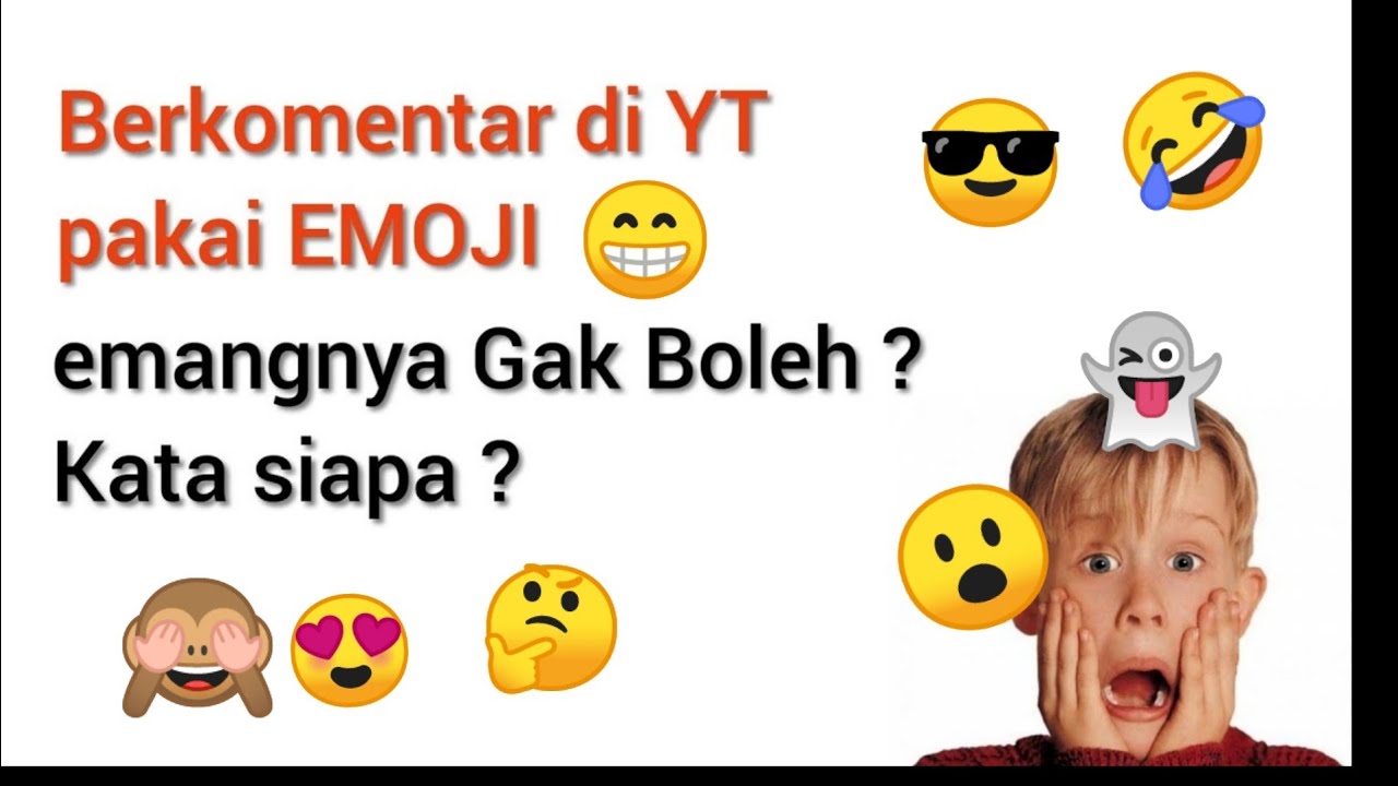 Berkomentar di Youtube Menggunakan EMOJI, bolehkah ? | Komentar pake ...