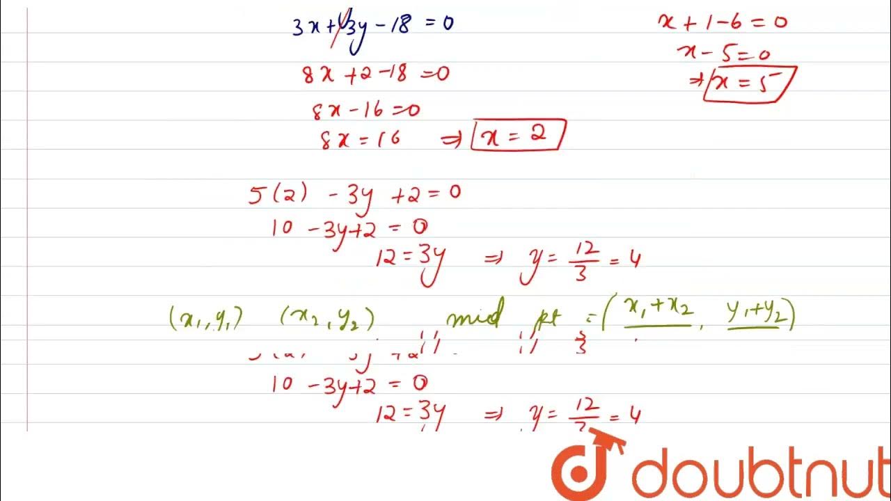 the-equation-of-the-medians-of-a-triangle-formed-by-the-lines-x-y-6-0