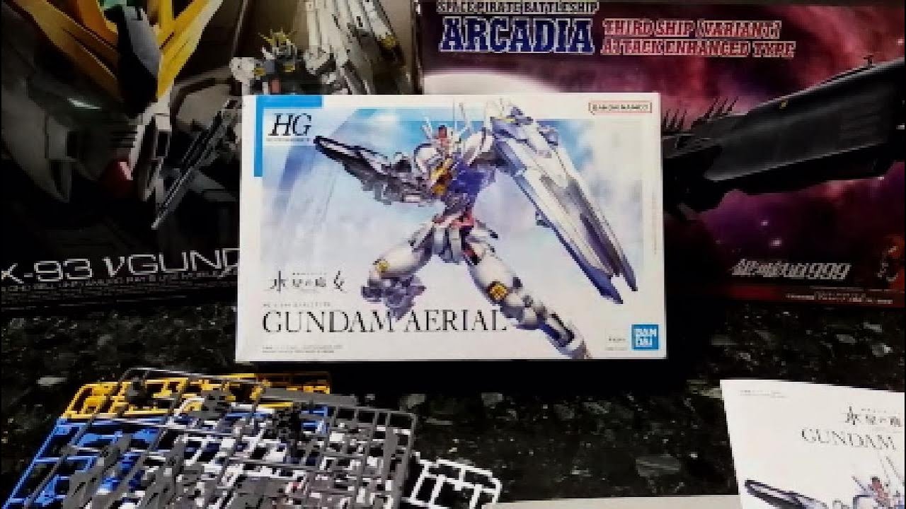 Unboxing Gundam Aerial model kit 1/144 Bandai - YouTube