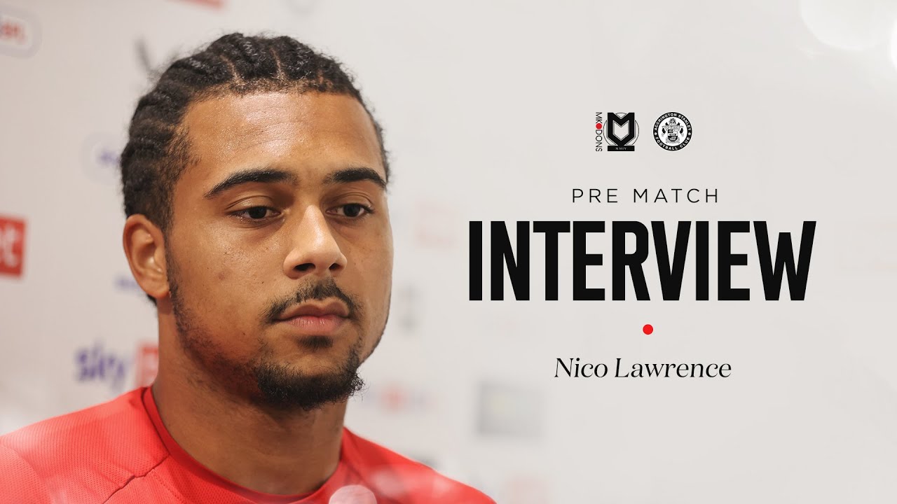 INTERVIEW: Nico Lawrence looks ahead to Accrington Stanley - YouTube