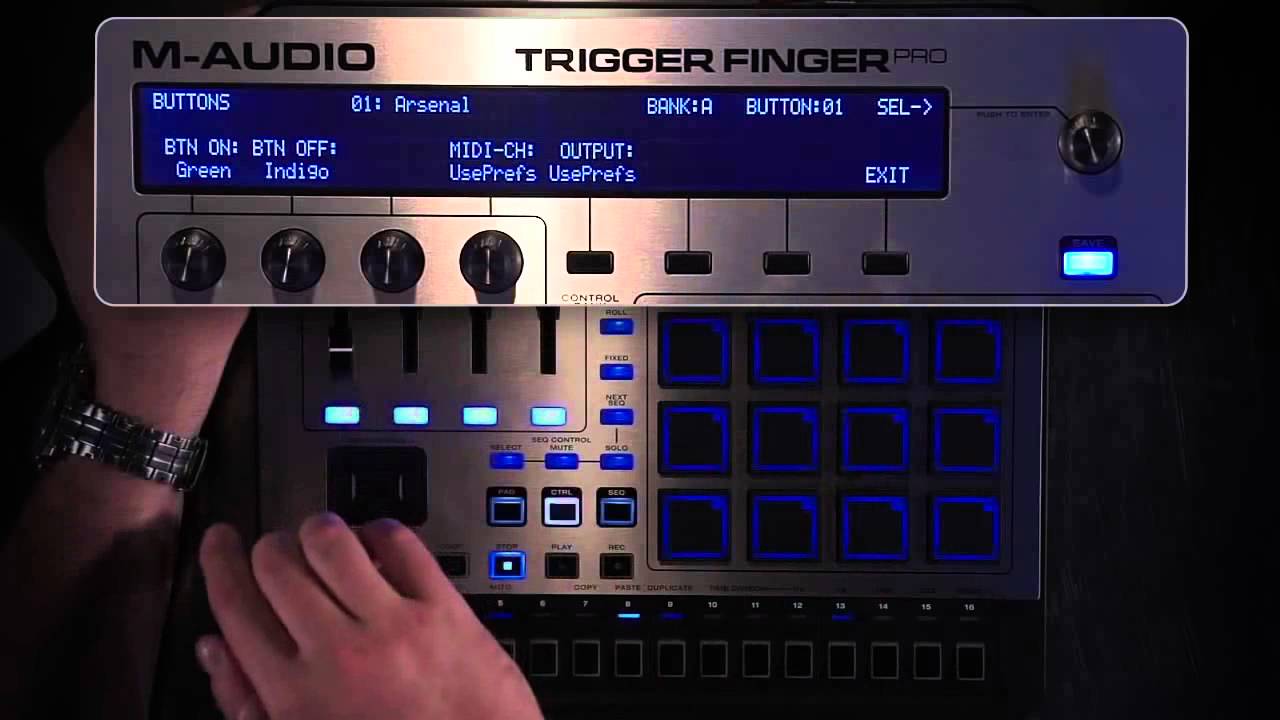 M-Audio Trigger Finger Pro Overview 2/3 on the Control Setup - YouTube
