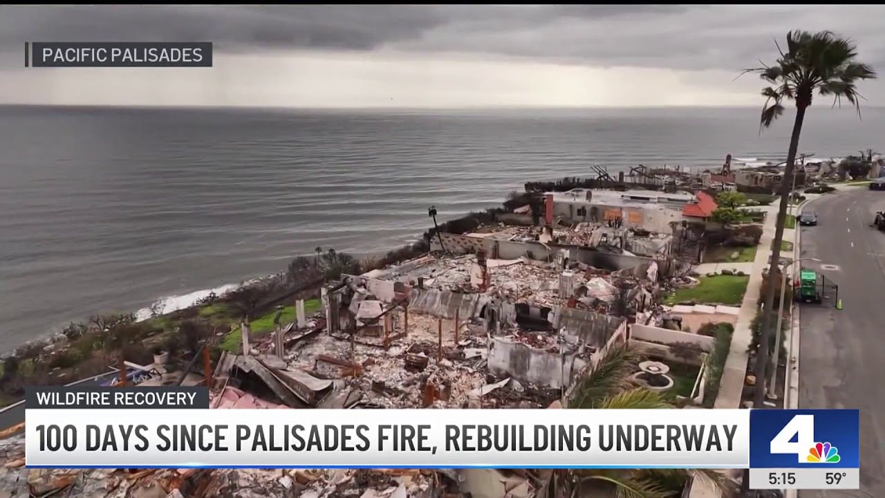The rebuilding process after 100 days since the Palisades Fire - YouTube