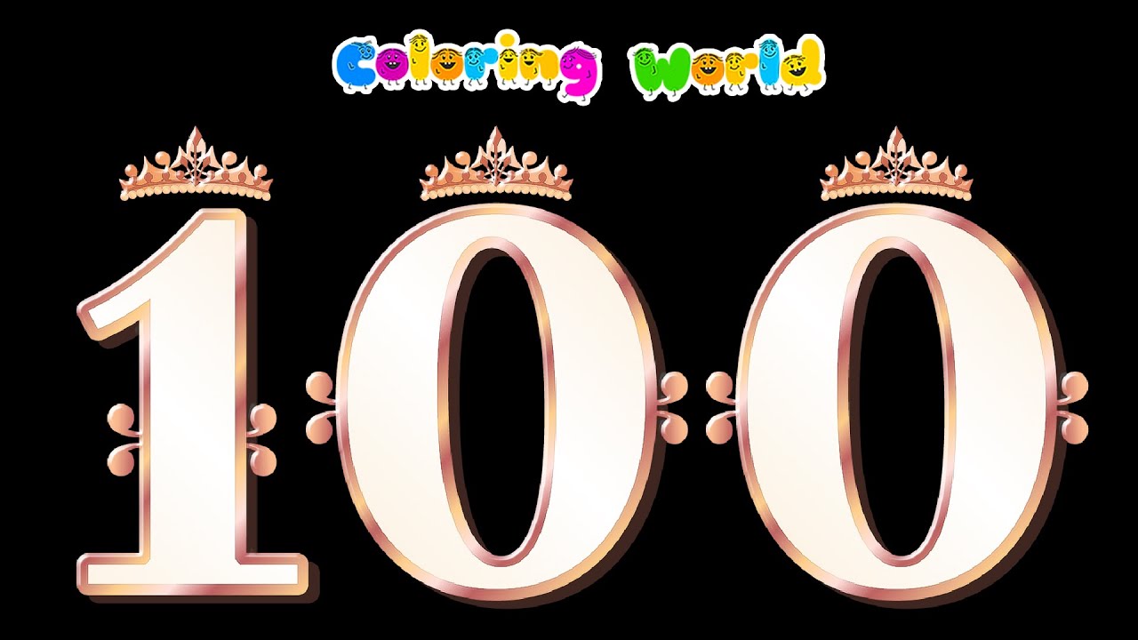 Colorful Numbers Adventure | Learn Counting 1-100 for Kids | Coloring ...