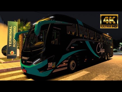NS PENHA ÔNIBUS G8 Viagem á noite| Euro Truck Simulator 2 | Gameplay ...