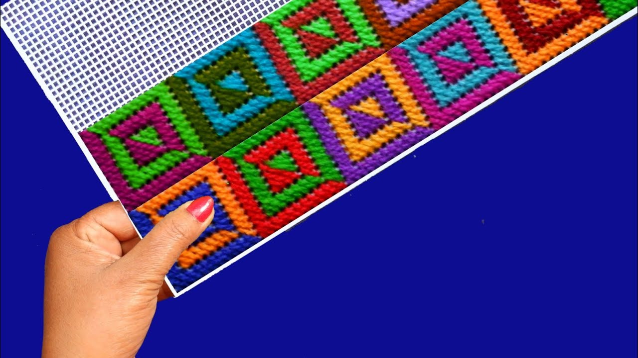 VERY LATEST AND UNIQUE PLASTIC CANVAS IDEA FOR BEGINNER - YouTube