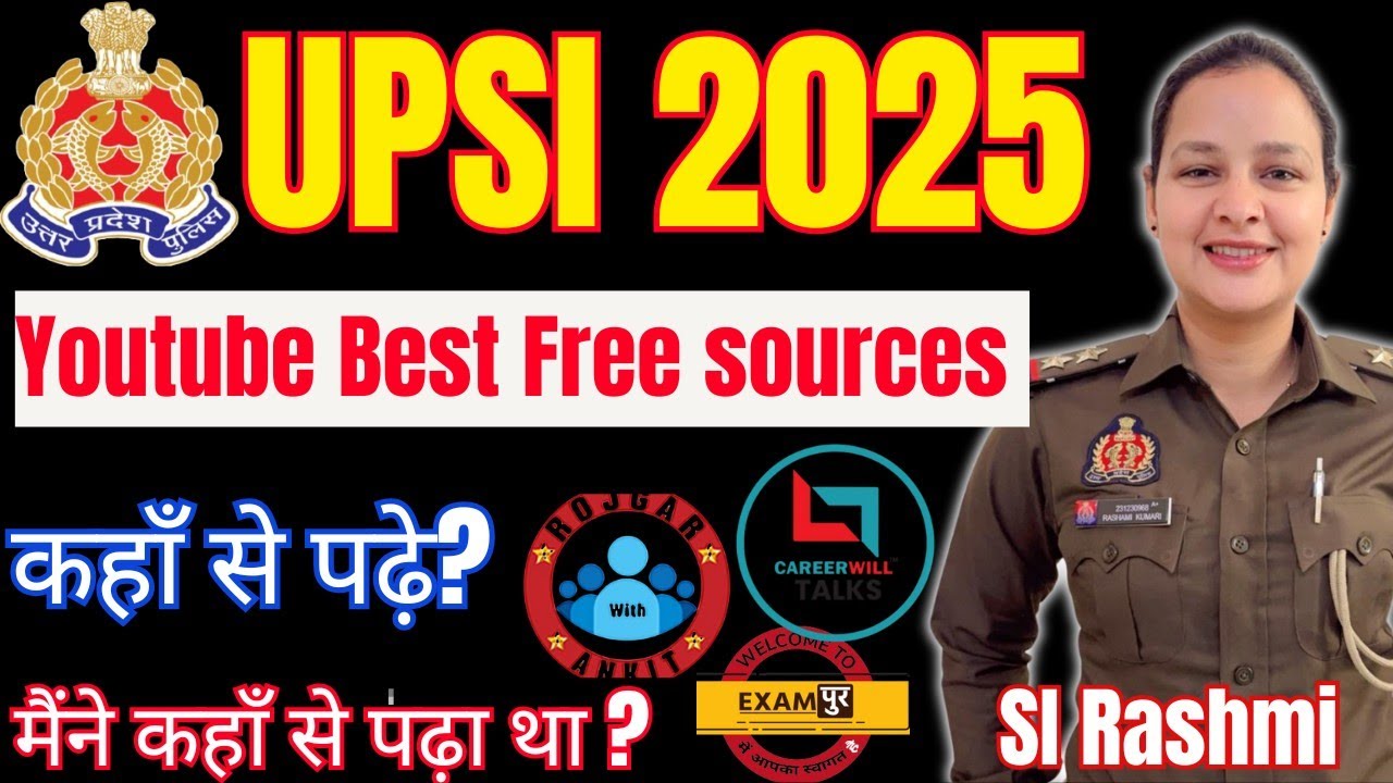 UPSI Best Free Resources. Best yt channel for UPSI preparation. UPSI ...