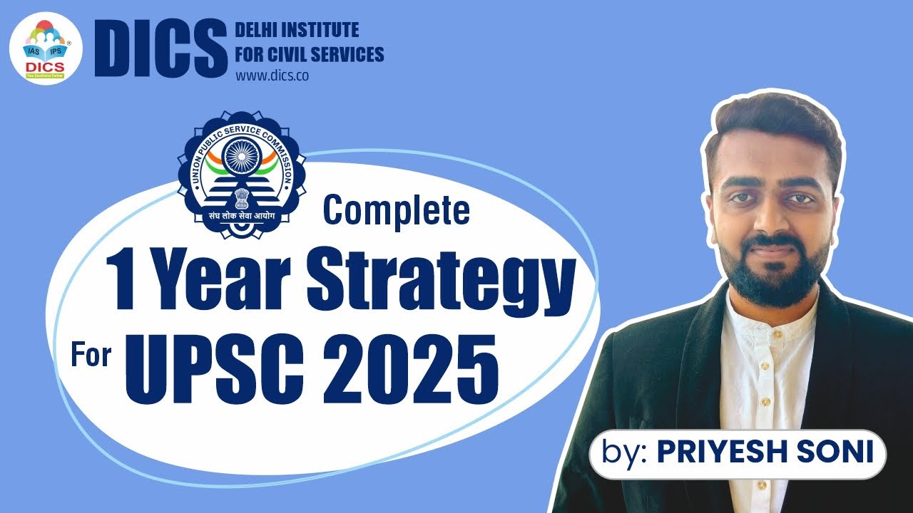 Complete 1 Year Strategy for UPSC 2025 | Priyesh Soni #upsc # ...