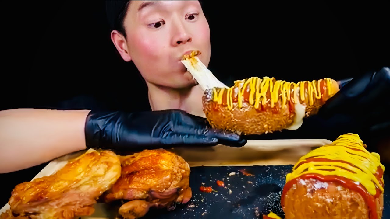 Cheese dog and fried leg chicken 🍗🤤| new recipe #chickenrecipes # ...