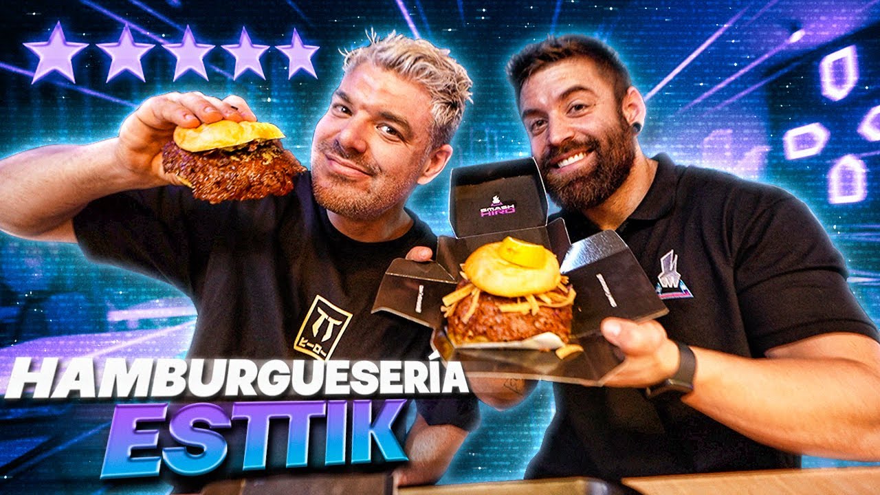 ESTTIK ME INVITA a COMER TODO el MENÚ de su NUEVO RESTAURANTE !🍔 Y ME ...