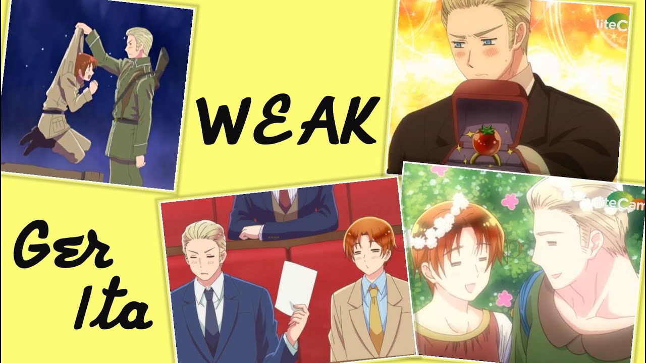 |ENG| Hetalia GerIta AMV Weak - YouTube
