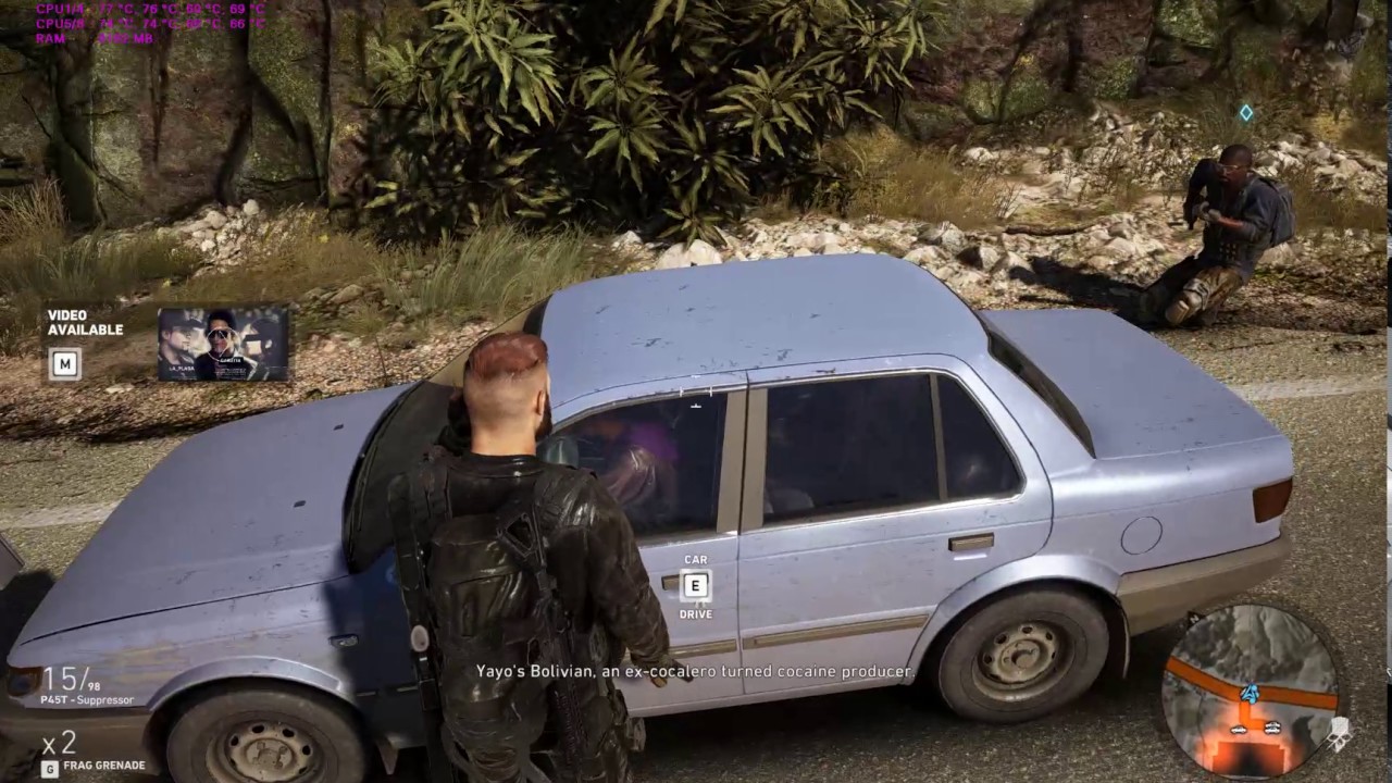 Ghost Recon Wildlands - Motorcycle and Car driving - YouTube