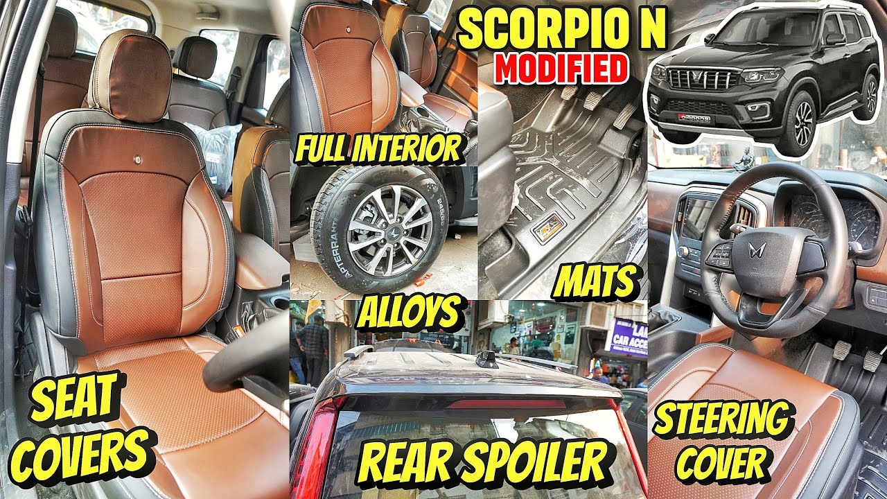 SCORPIO FULL MODIFICATION BASE TO TOP 🤯 FULL LEATHER INTERIOR WORK🔥 ...