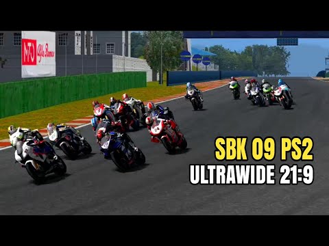 SBK-09 Superbike World Championship PS2 Ultrawide 21:9 Gameplay ...